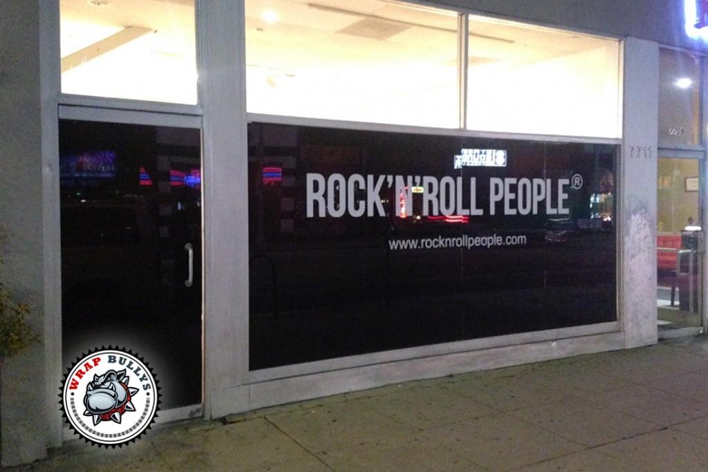 Wrap Bullys | RockNRoll Retail Storefront Window Graphics Wrap – Gardena