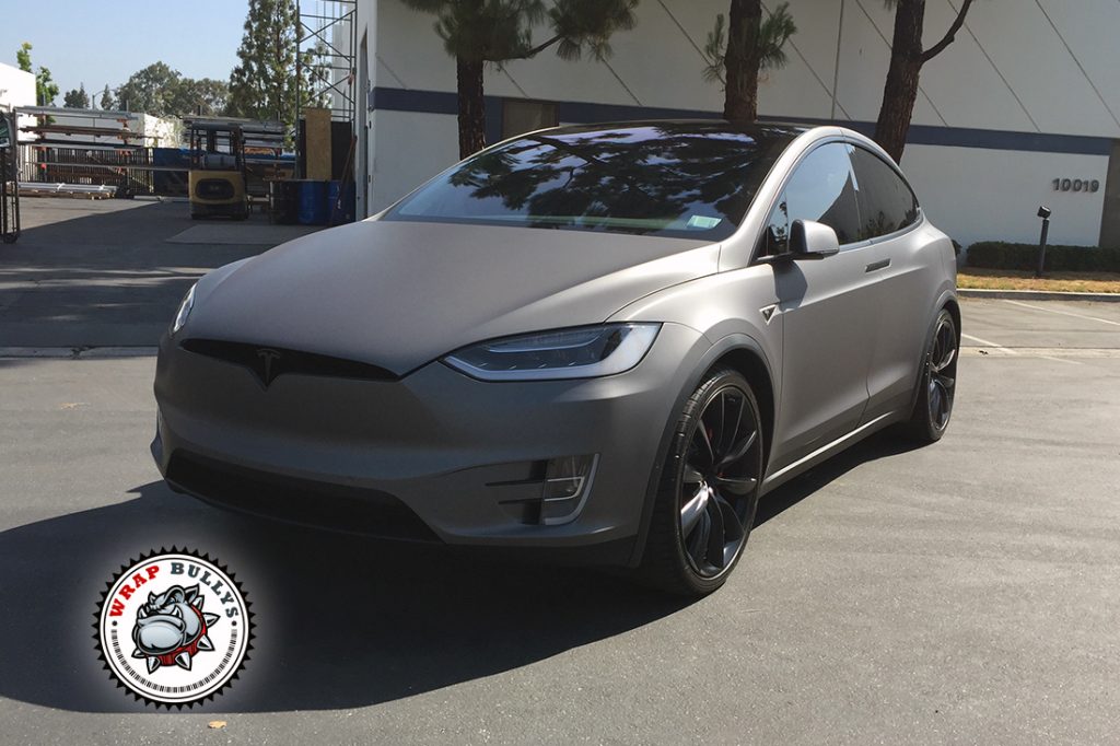 Tesla Model X Avery Matte Charcoal Wrap – Gardena | Wrap Bullys