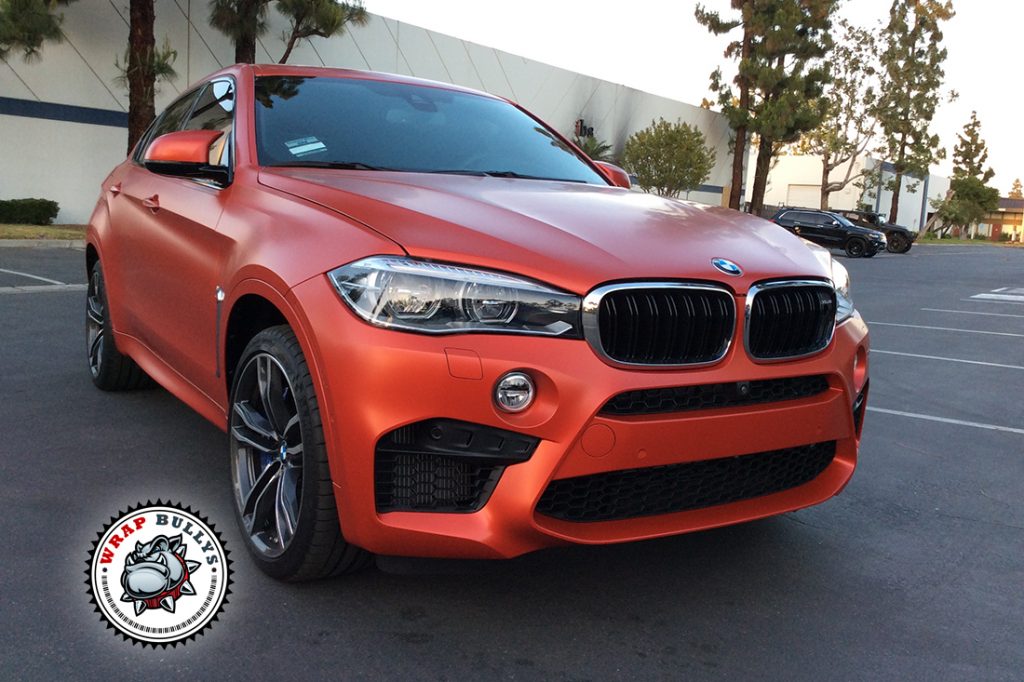 BMW X6M 3M Satin Smoldering Red Wrap – Gardena | Wrap Bullys
