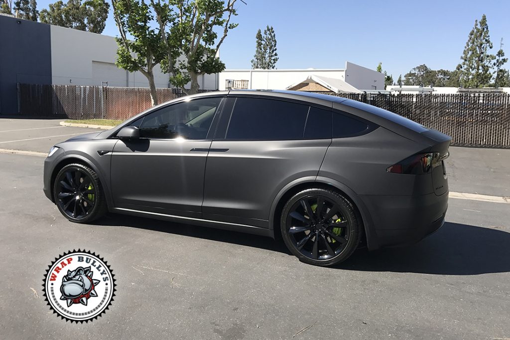 Tesla Model X 3M Matte Deep Black Wrap | Wrap Bullys