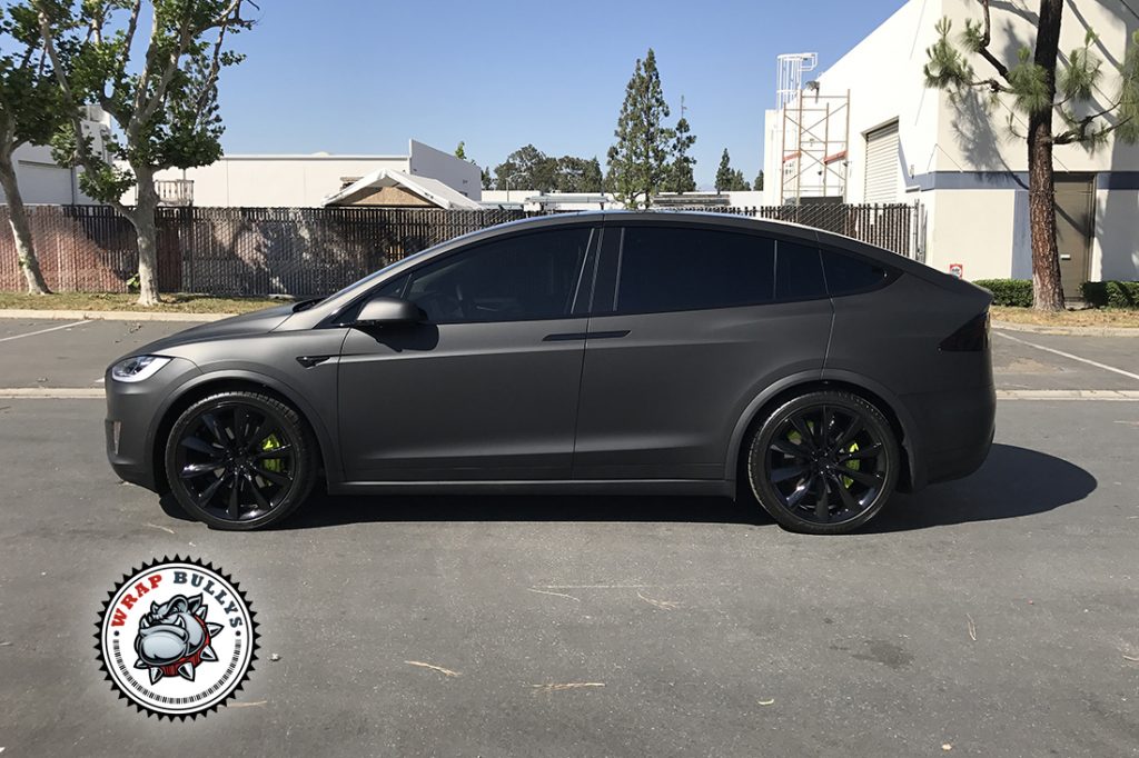 Tesla Model X 3M Matte Deep Black Wrap | Wrap Bullys