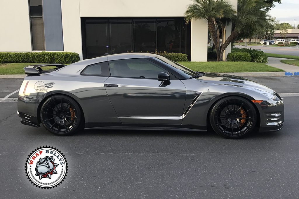 Wrap Bullys | Nissan GT-R Avery Black Chrome Wrap – Gardena