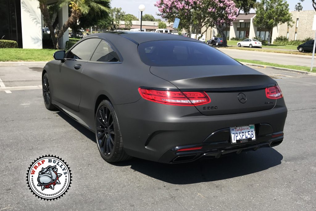 Mercedes-Benz S550 3M Matte Black Wrap – Gardena | Wrap Bullys