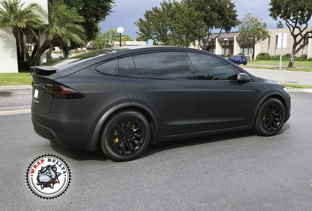 3M Deep Matte Black Tesla X Wrap | Wrap Bullys