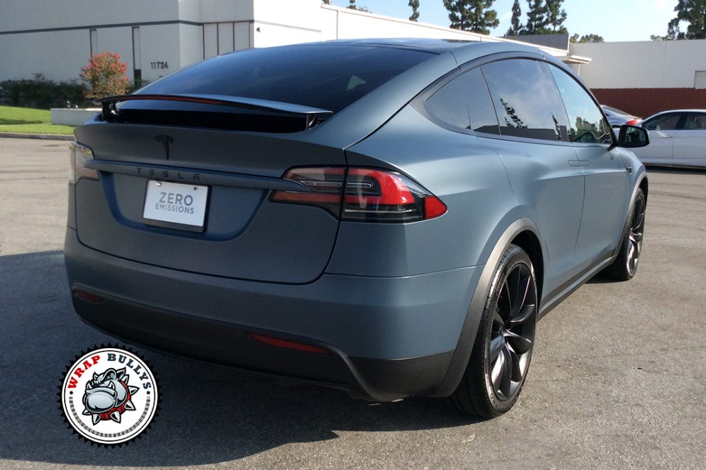 Tesla Model X 3M Satin Thundercloud Wrap – Gardena | Wrap Bullys