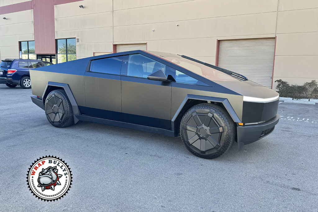 Wrap Bullys | Cybertruck wrapped in 3M Satin Black