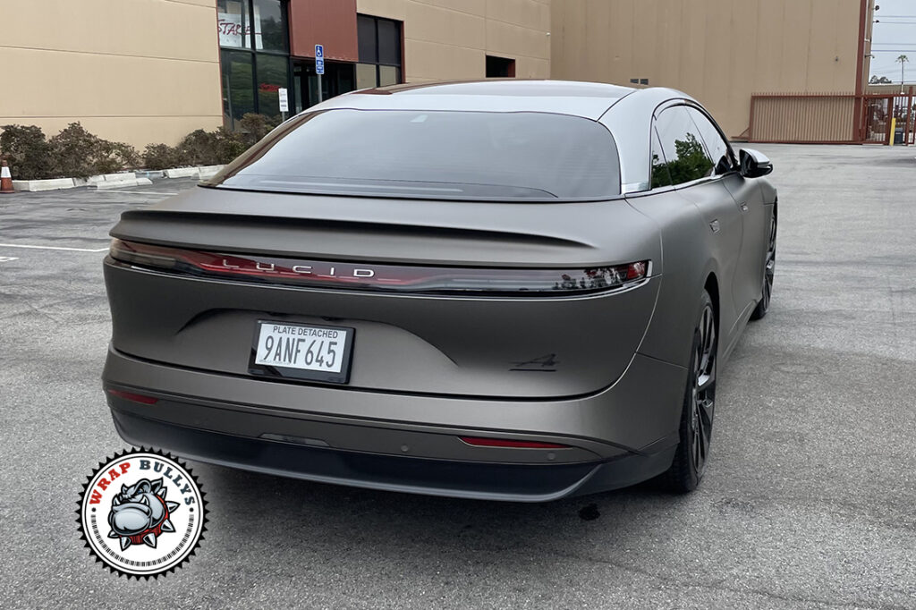 Wrap Bullys | Lucid Air Sapphire 3M Matte Grey Aluminum Wrap – Gardena
