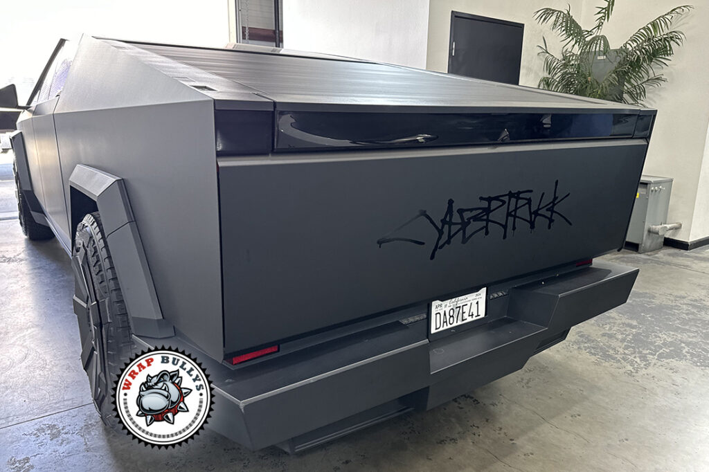 Wrap Bullys | Cybertruck 3M Wraps Satin Black, Matte Gray, Deep Black ...